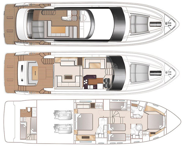 Princess 64 ~ Floorplan, layout